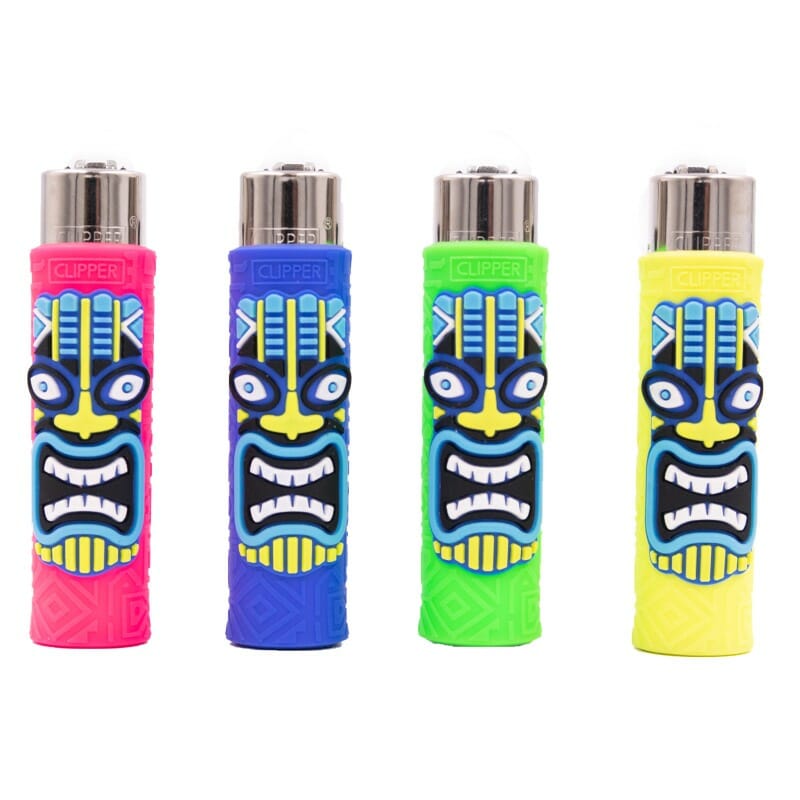 Clipper lighter from the "Tikki" series - Cannabis Spot B2B